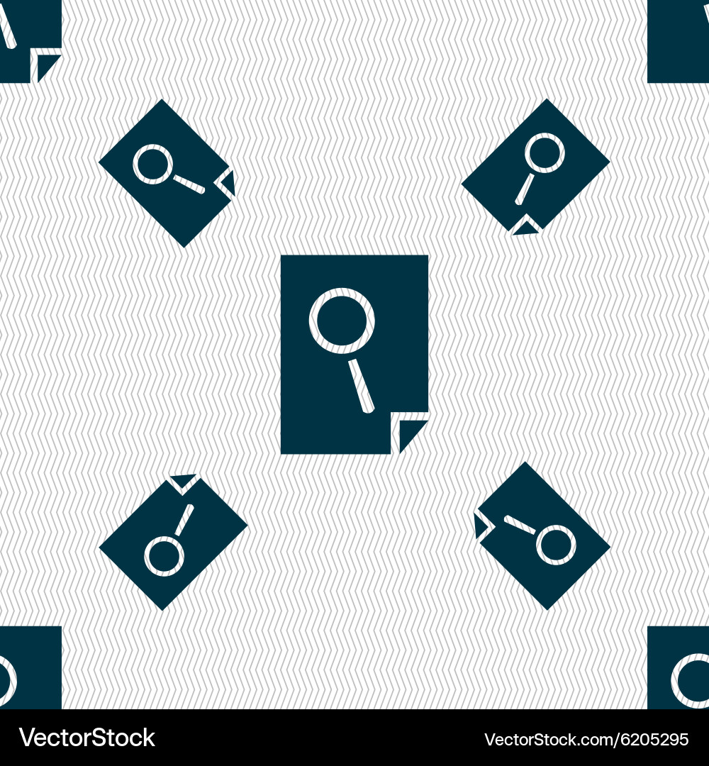 Search in file sign icon find document symbol Vector Image