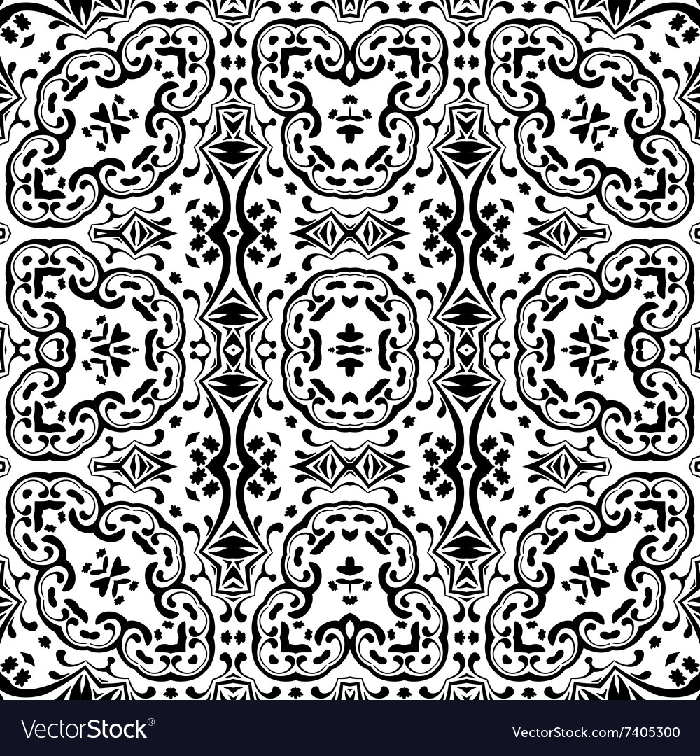 Abstract seamless outline pattern Royalty Free Vector Image