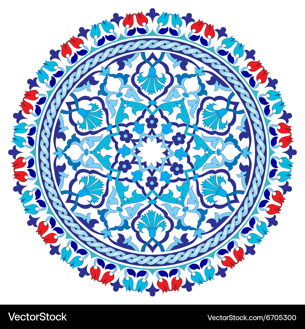 Antique ottoman borders and frames series twenty Vector Image