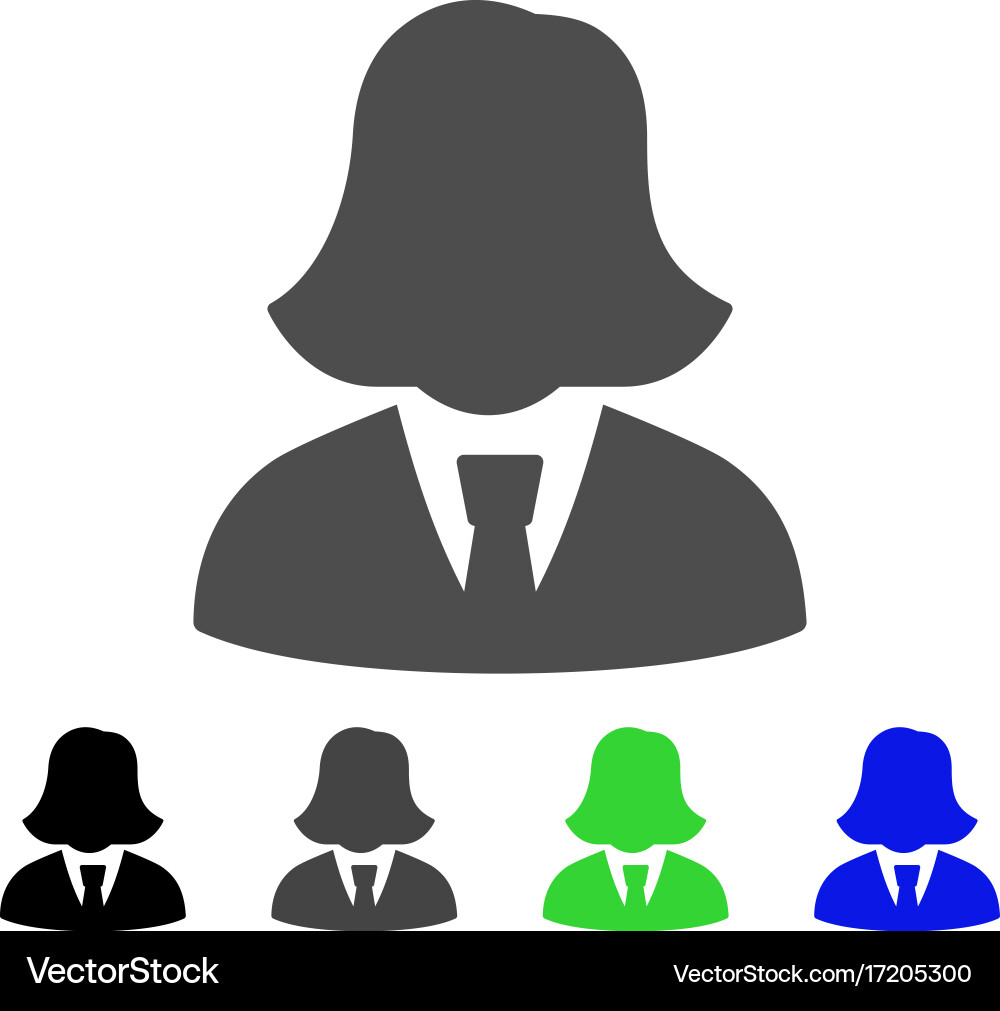Business lady icon Royalty Free Vector Image - VectorStock