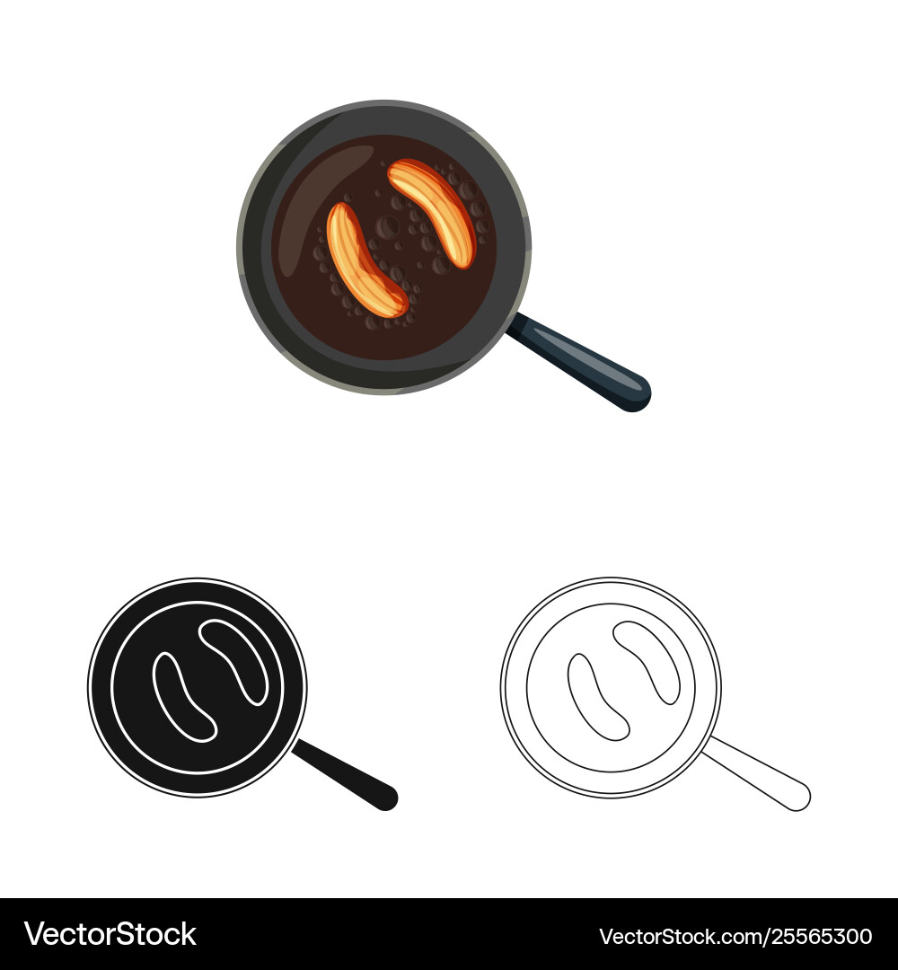 Design banana and fried logo set Royalty Free Vector Image