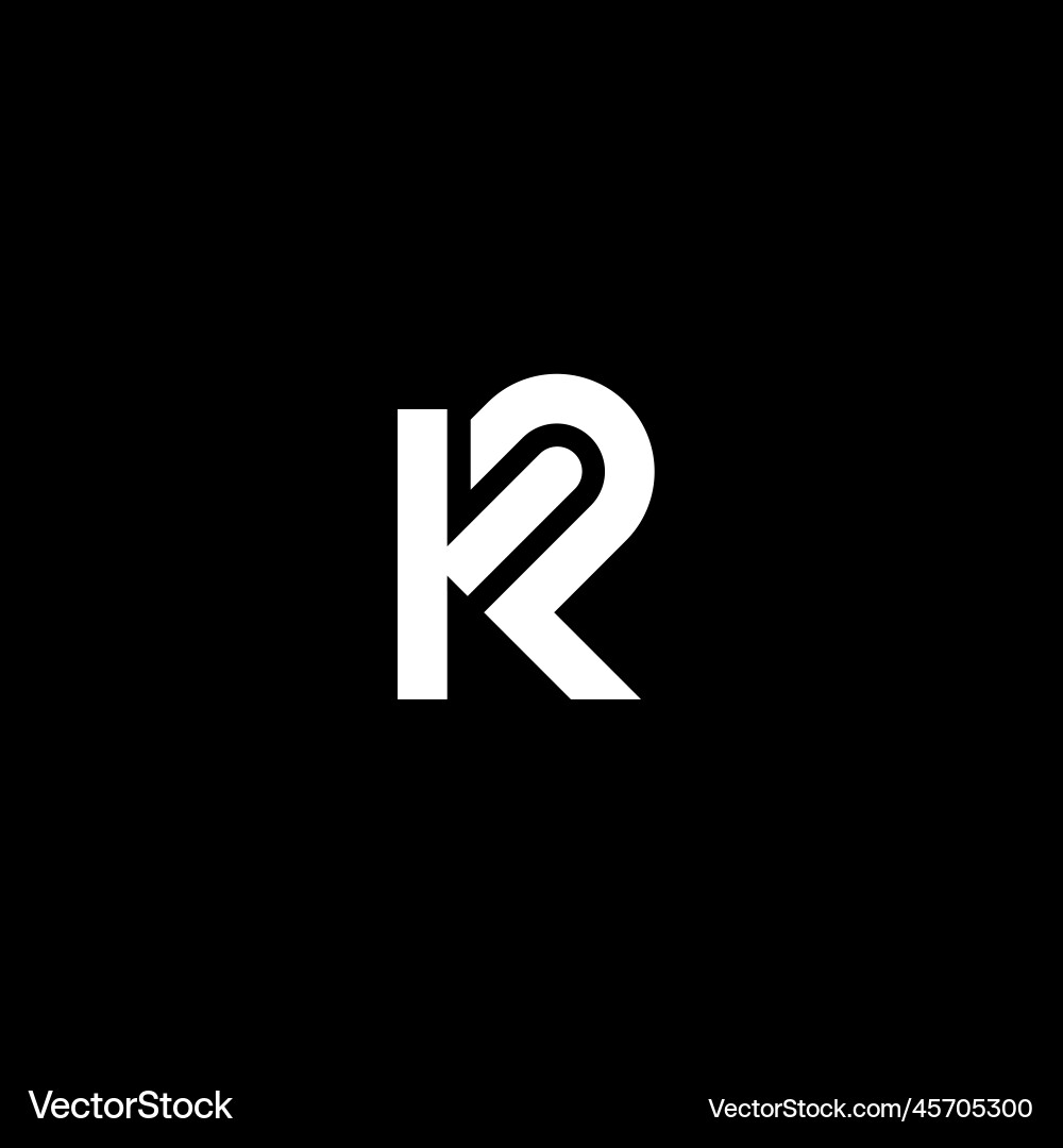 Kp or pk abstract outstanding professional Vector Image