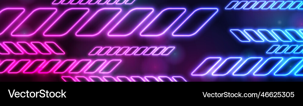 Blue purple glowing neon abstract technology Vector Image