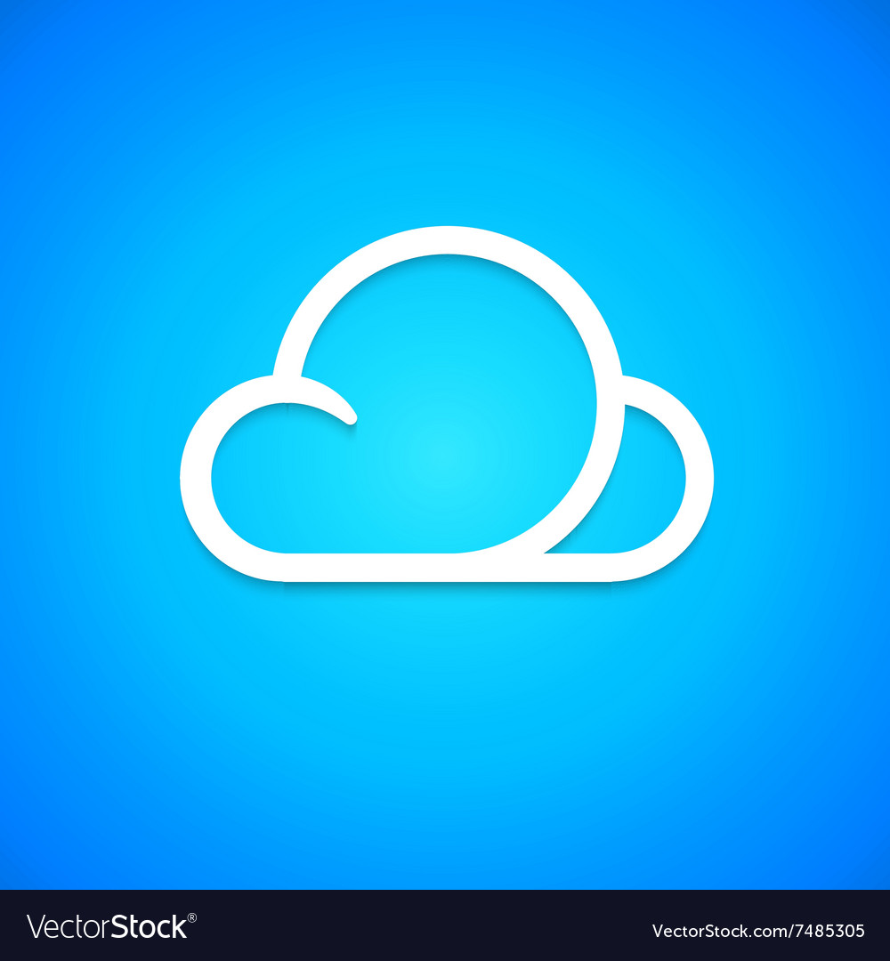 Cloud icon Royalty Free Vector Image - VectorStock