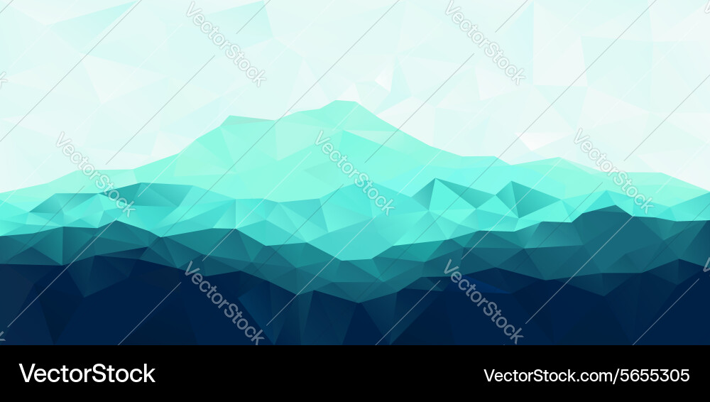 Geometric Mountain Background Royalty Free Vector Image