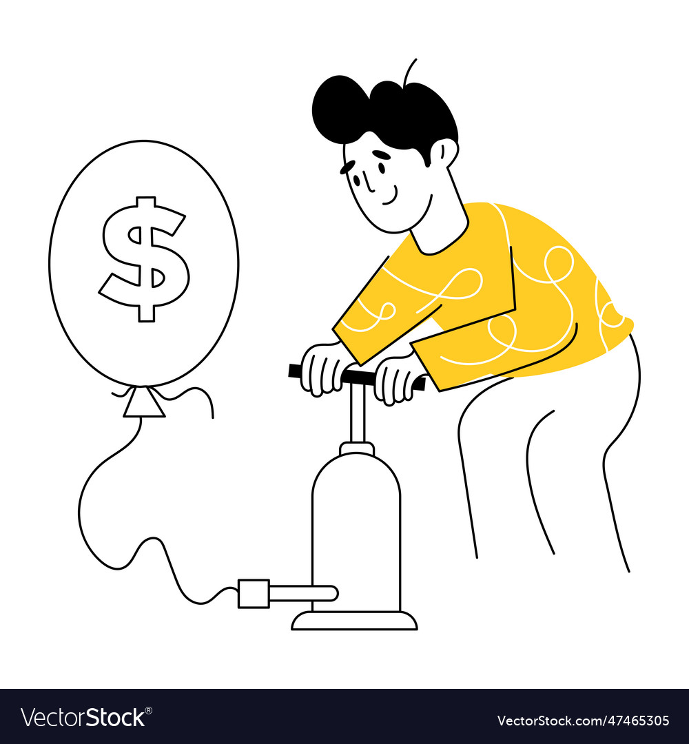 Inflation Royalty Free Vector Image - VectorStock