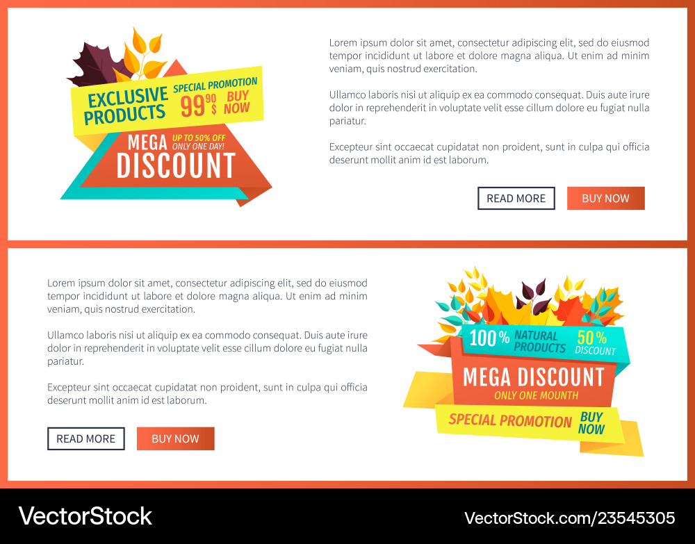 Special promotion discount Royalty Free Vector Image