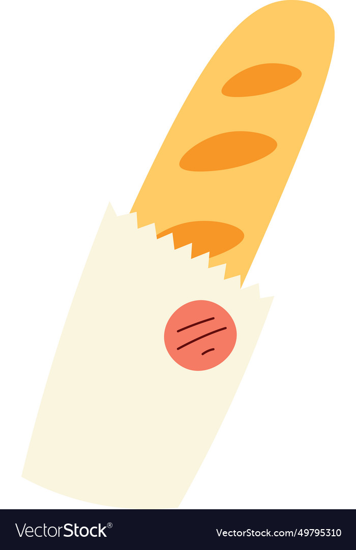 Bread in package Royalty Free Vector Image - VectorStock