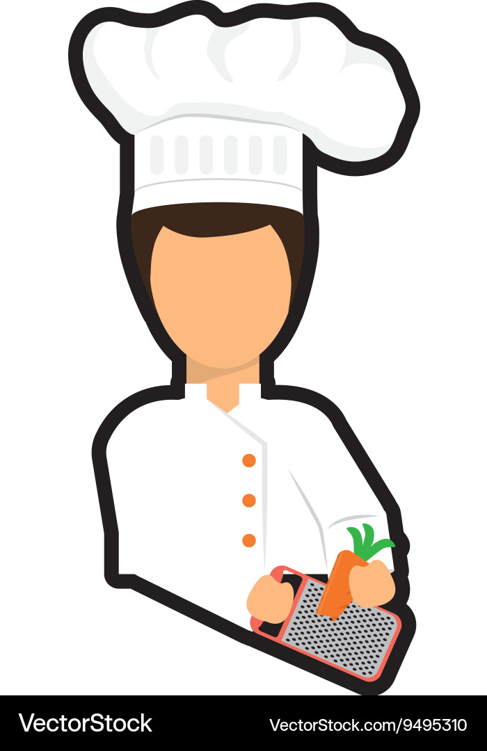 Chef cartoon icon cooking and menu design Vector Image