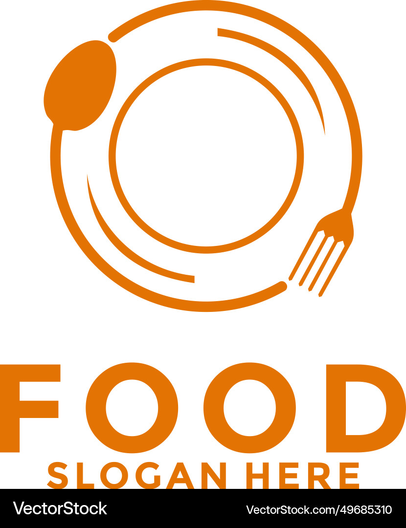 Food logo design kitchen restaurant cafe Vector Image
