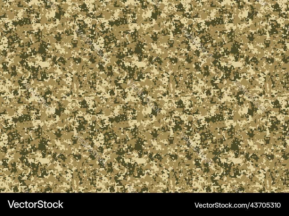 Pixel camouflage for a soldier army uniform Vector Image