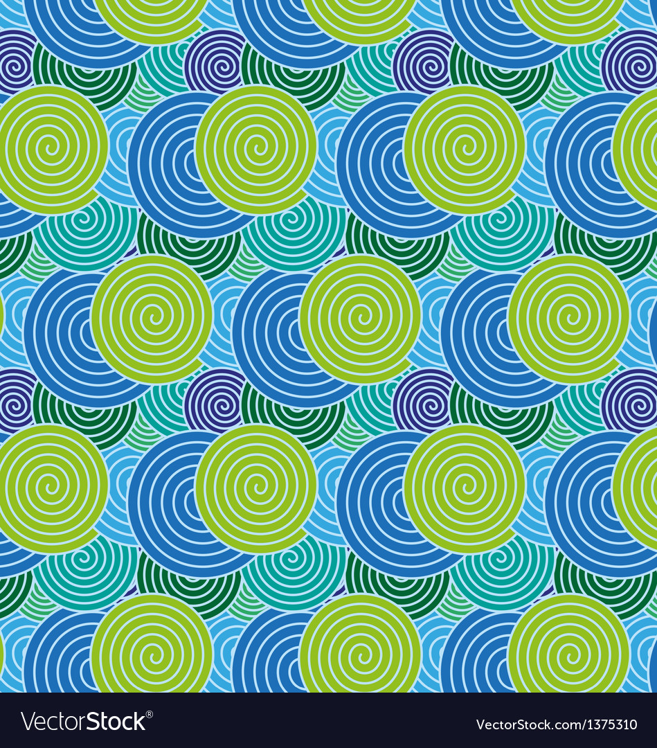 Seamless ocean wave pattern Royalty Free Vector Image