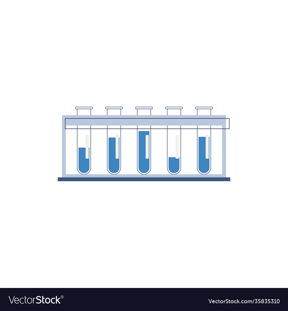 Test tubes Royalty Free Vector Image - VectorStock