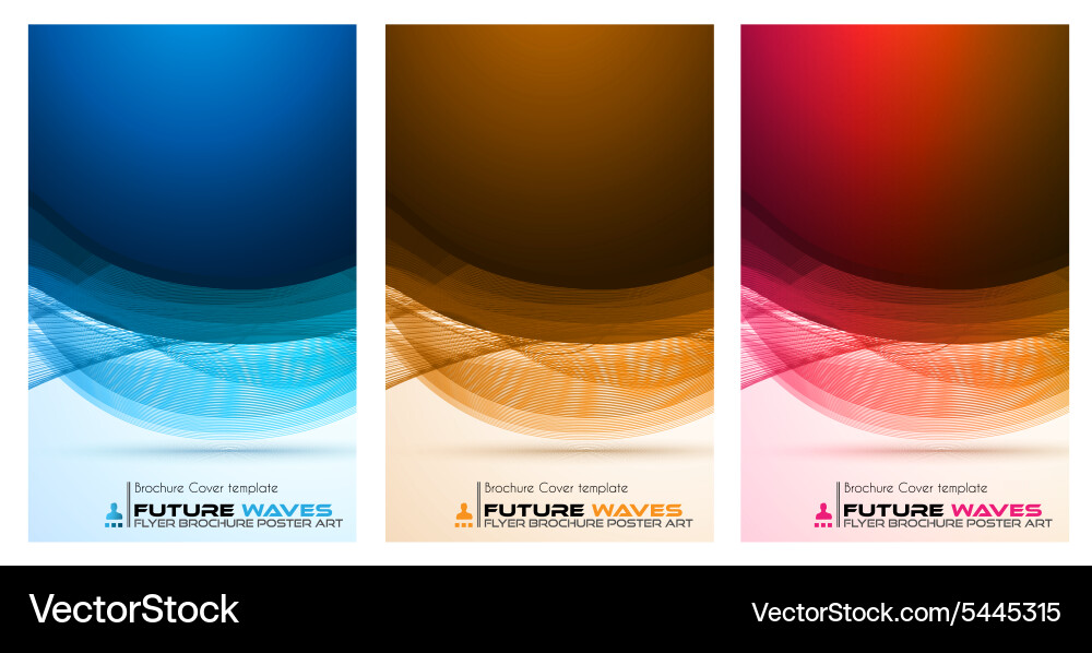 Abstract waves background for brochures and flyers