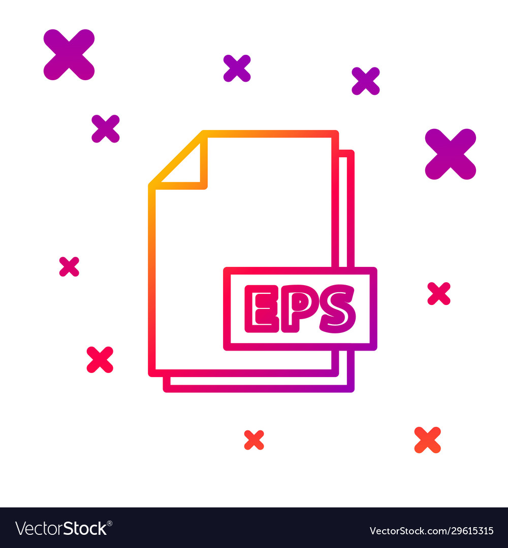 Color line eps file document download eps button Vector Image Color line eps file document download eps button Vector Image
