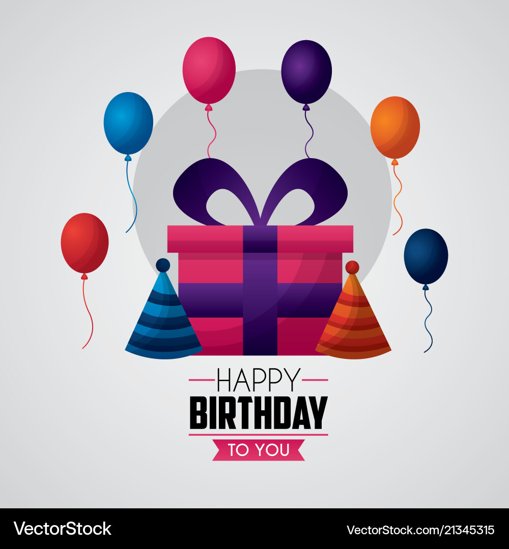 Happy birthday card Royalty Free Vector Image - VectorStock