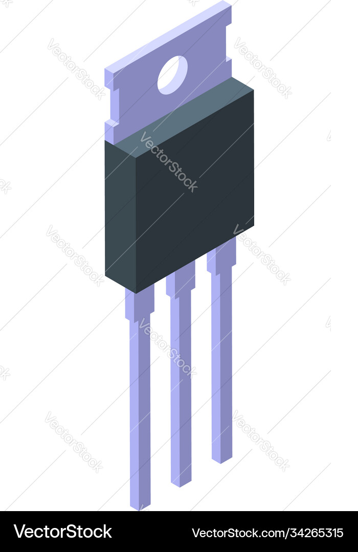 Industrial electric regulator icon isometric Vector Image