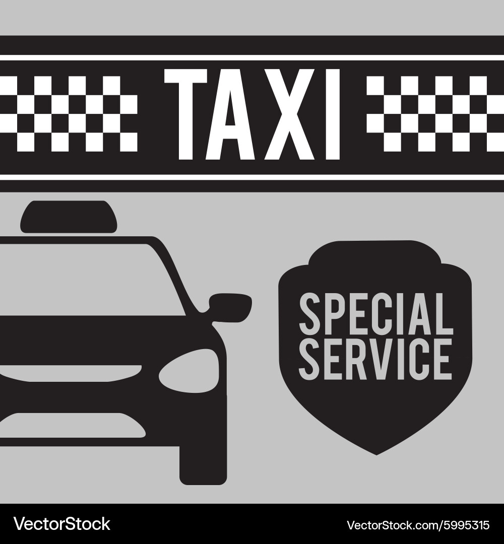 Taxi service design Royalty Free Vector Image - VectorStock