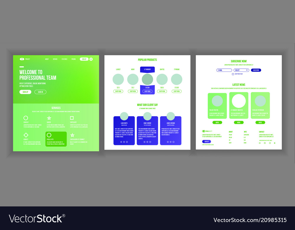 Web page design website business concept Vector Image