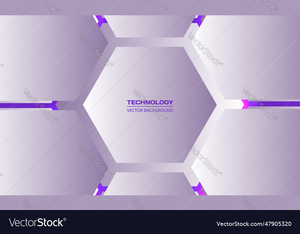 3d hexagonal technology abstract background Vector Image