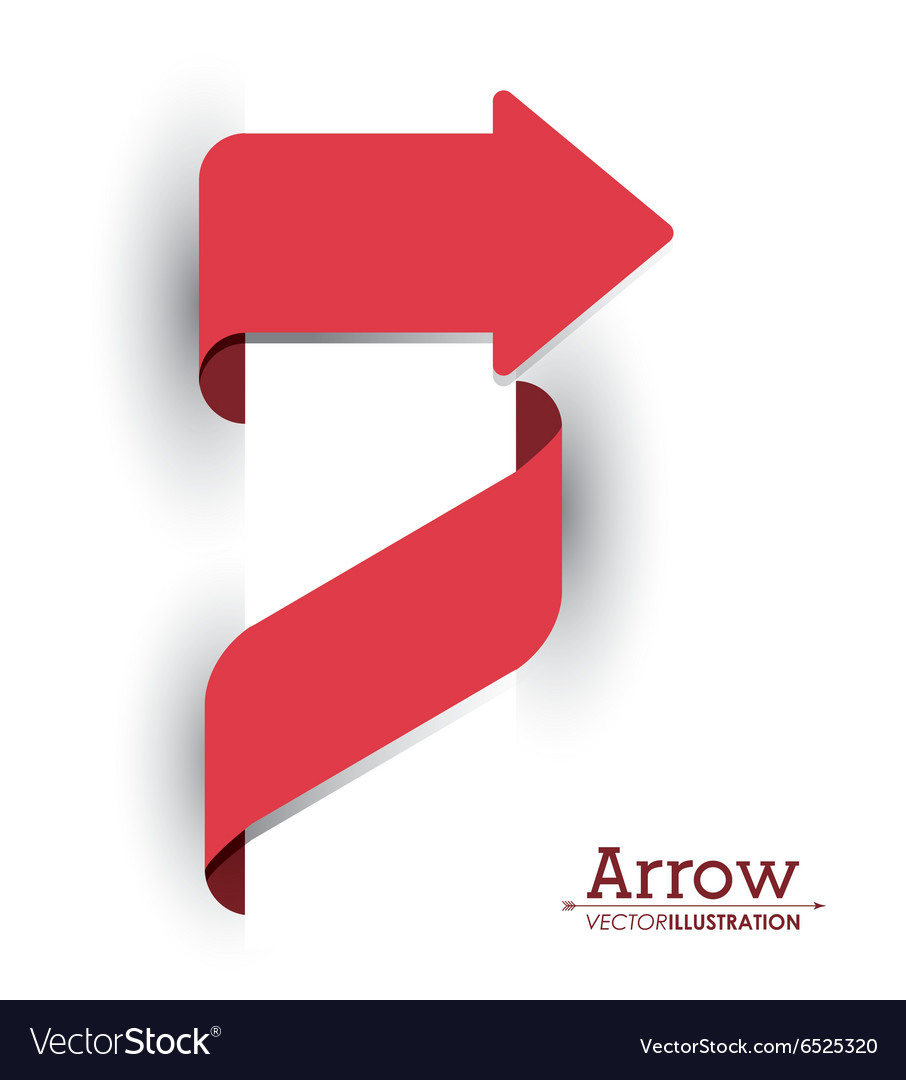 Arrow shape design Royalty Free Vector Image - VectorStock
