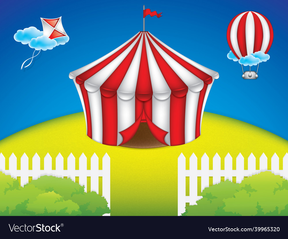 Circus tent Royalty Free Vector Image - VectorStock