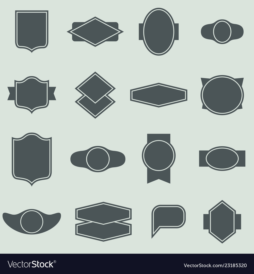 Labels and frames seamless pattern Royalty Free Vector Image
