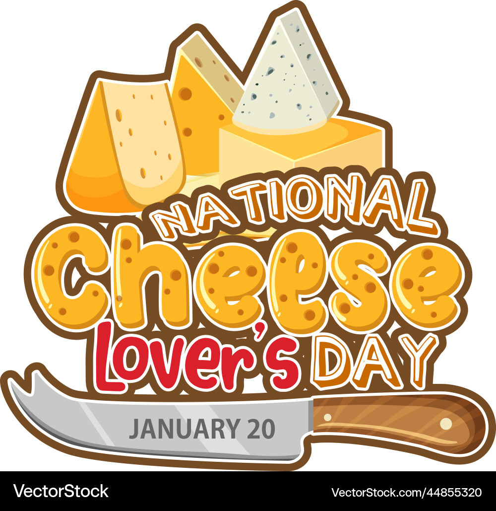 National cheese lovers day banner design Vector Image