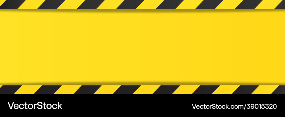 Yellow black background stripes risk sign Vector Image