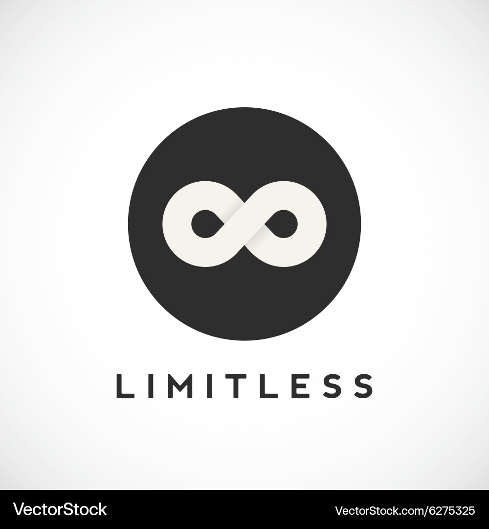 Abstract limitless symbol icon or a logo Vector Image