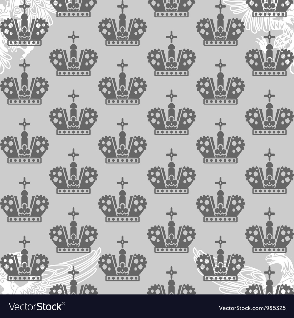 Crown pattern Royalty Free Vector Image - VectorStock
