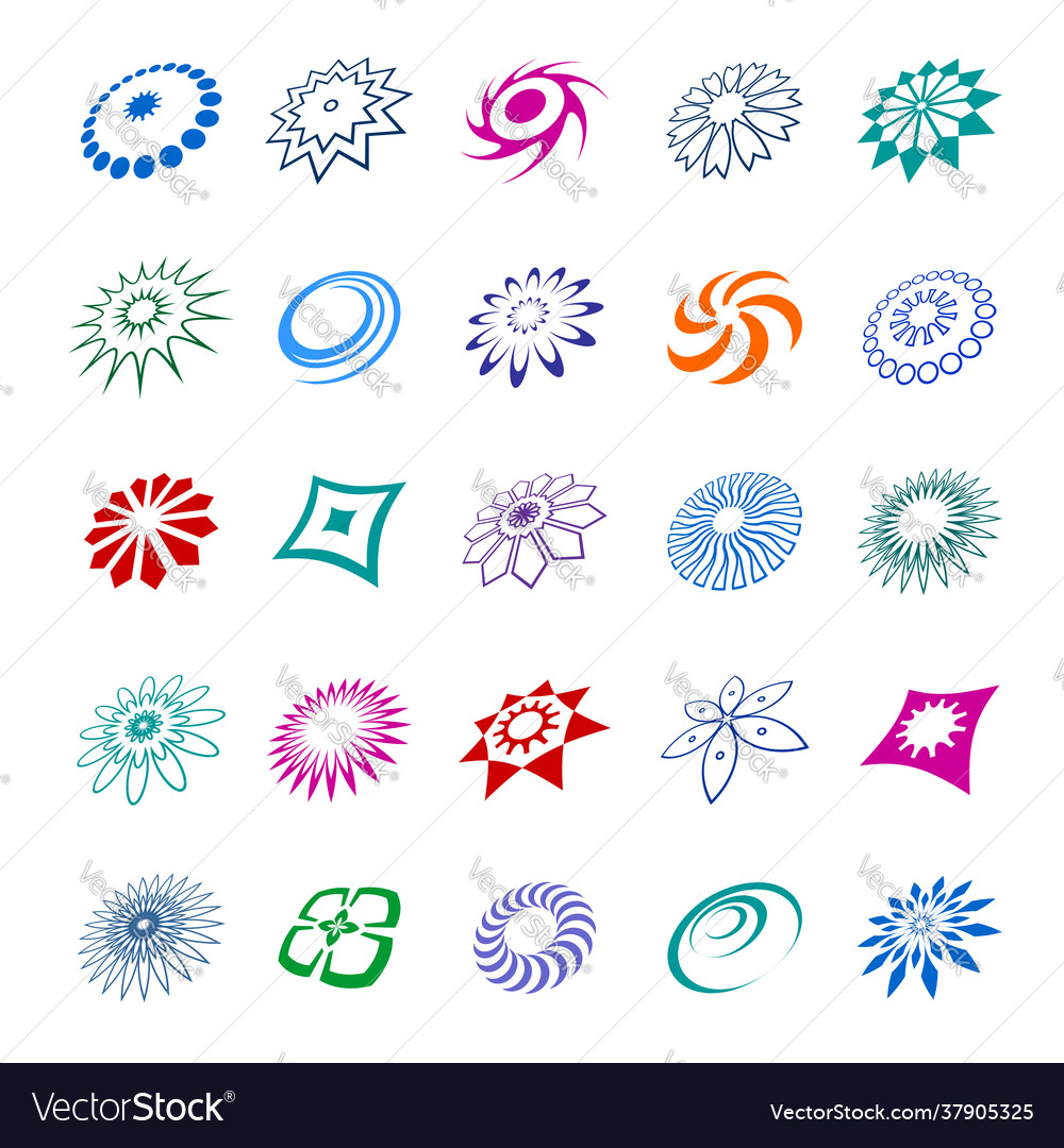 Design elements set Royalty Free Vector Image - VectorStock