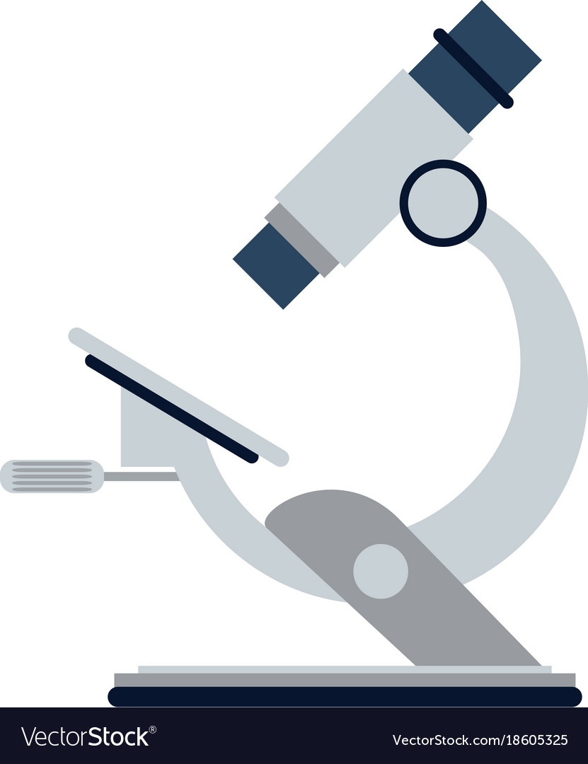 Microscope scientific tool Royalty Free Vector Image