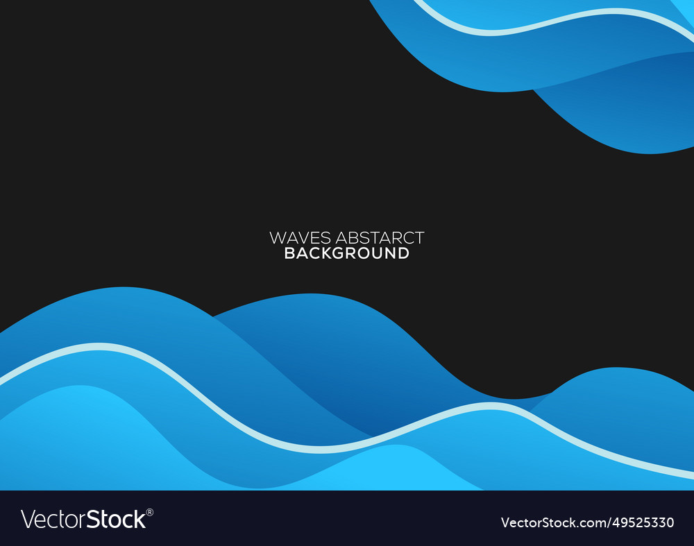 Abstract waves gradient background modern style Vector Image