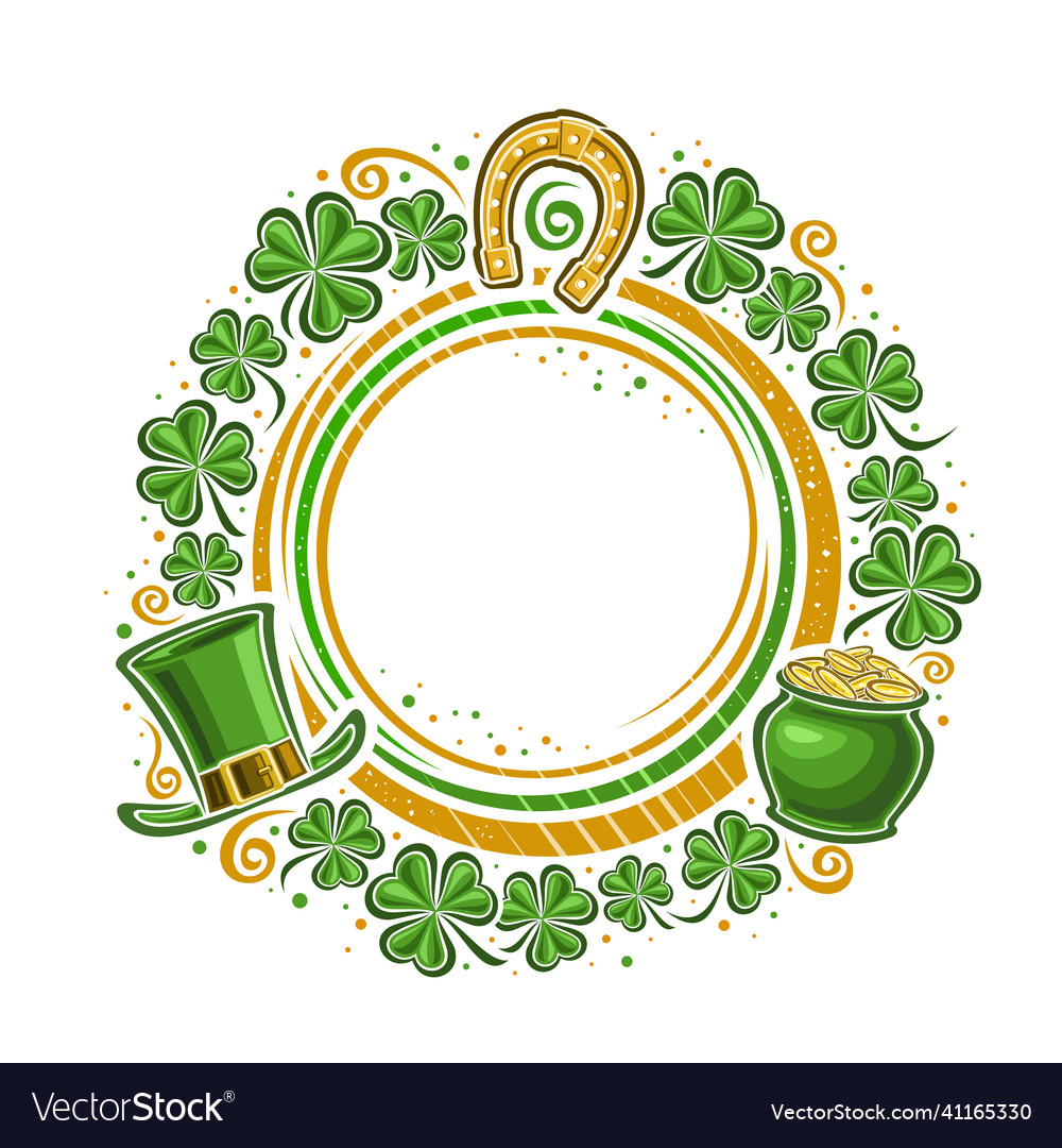 Frame for st patricks day Royalty Free Vector Image