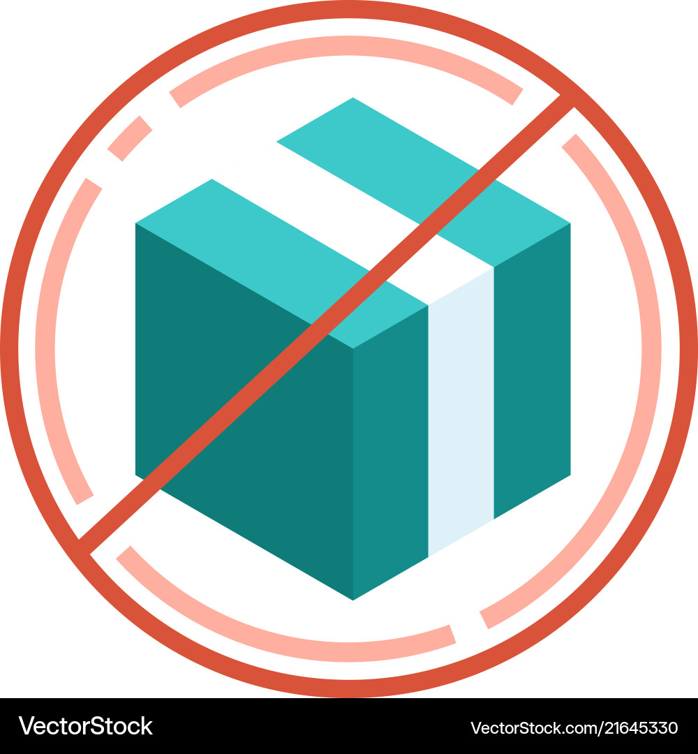 Out of stock flat Royalty Free Vector Image - VectorStock