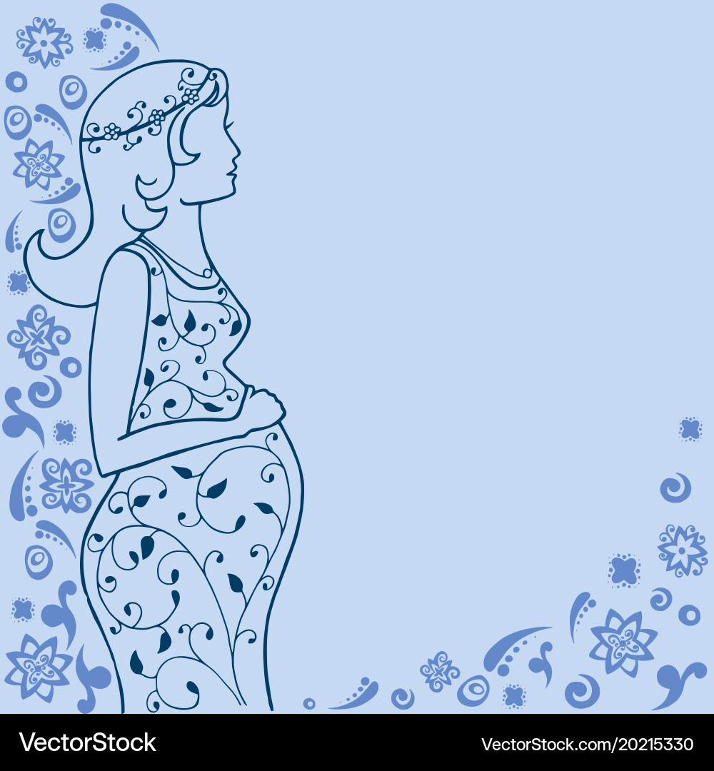 Pregnant woman Royalty Free Vector Image - VectorStock
