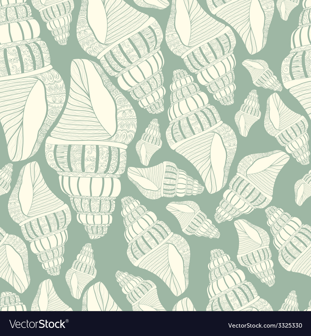 Seashell14 Royalty Free Vector Image - VectorStock
