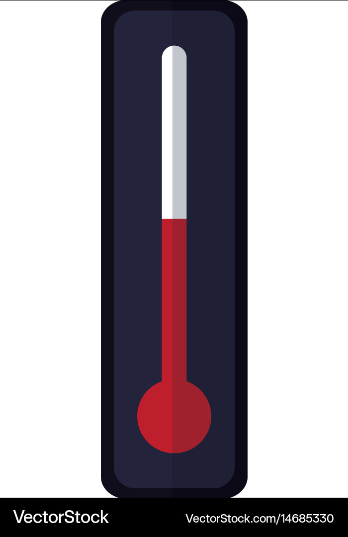 Thermometer temperature hot measuring medicine Vector Image