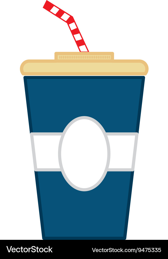 Coke icon fast food design graphic Royalty Free Vector Image