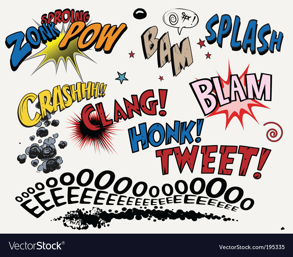 Comic book explosions Royalty Free Vector Image