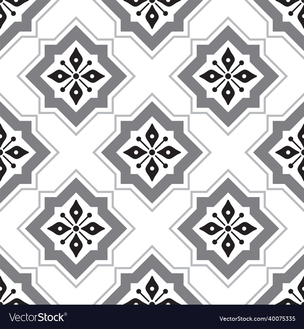 Cute tile pattern seamless Royalty Free Vector Image