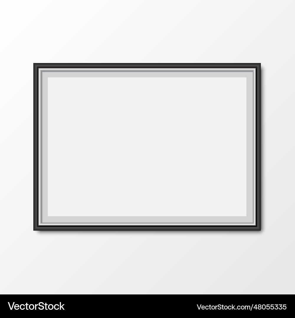 Elegant picture photo frame with shadow Royalty Free Vector