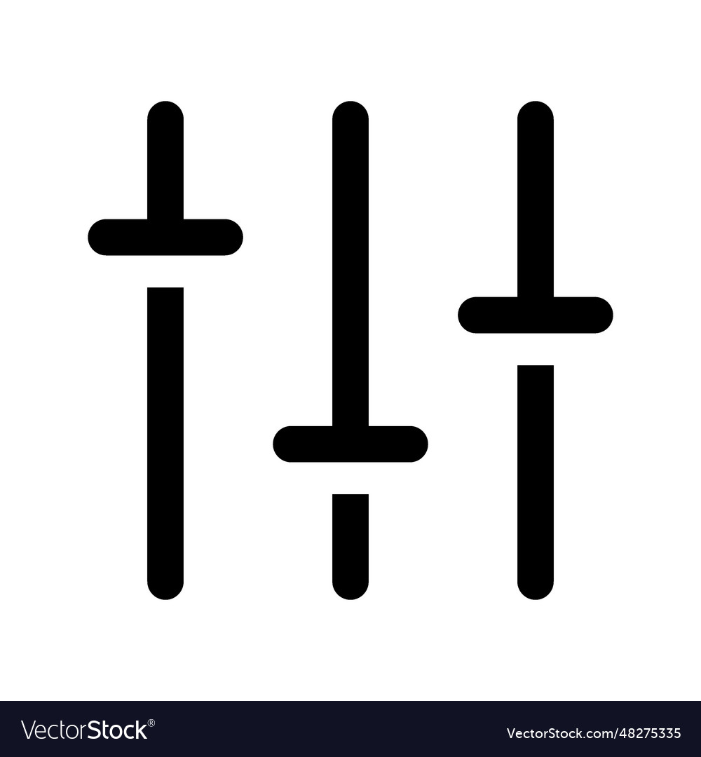 Equalizer icon Royalty Free Vector Image - VectorStock