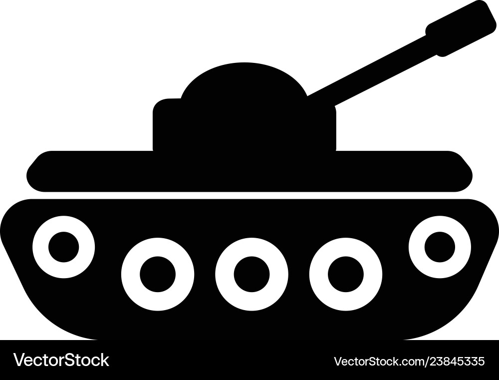 Filled tank super icon on white background flat Vector Image