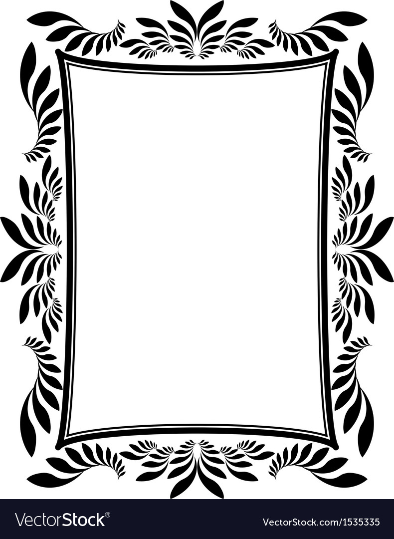 Frame rectangular Royalty Free Vector Image - VectorStock