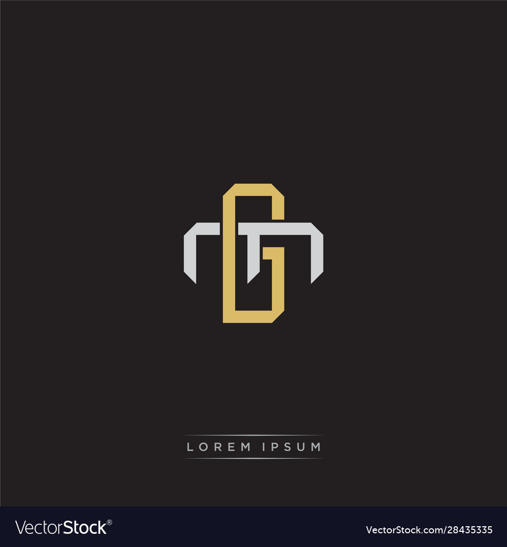 Initial letter overlapping interlock logo Vector Image