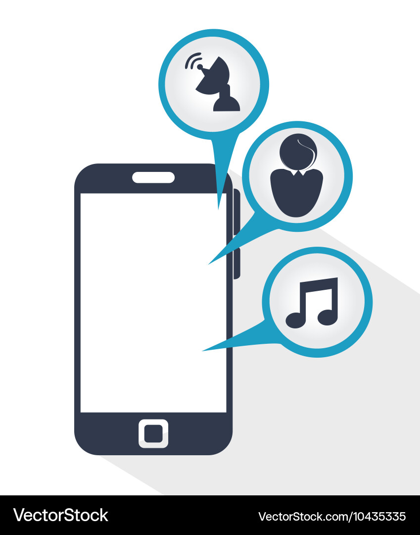 Social media communication icon Royalty Free Vector Image