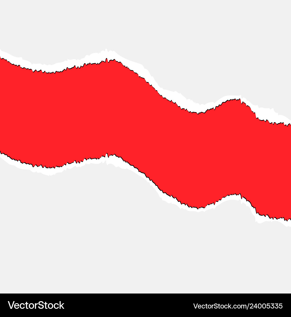 Torn edge ripped paper symbol icon design Vector Image