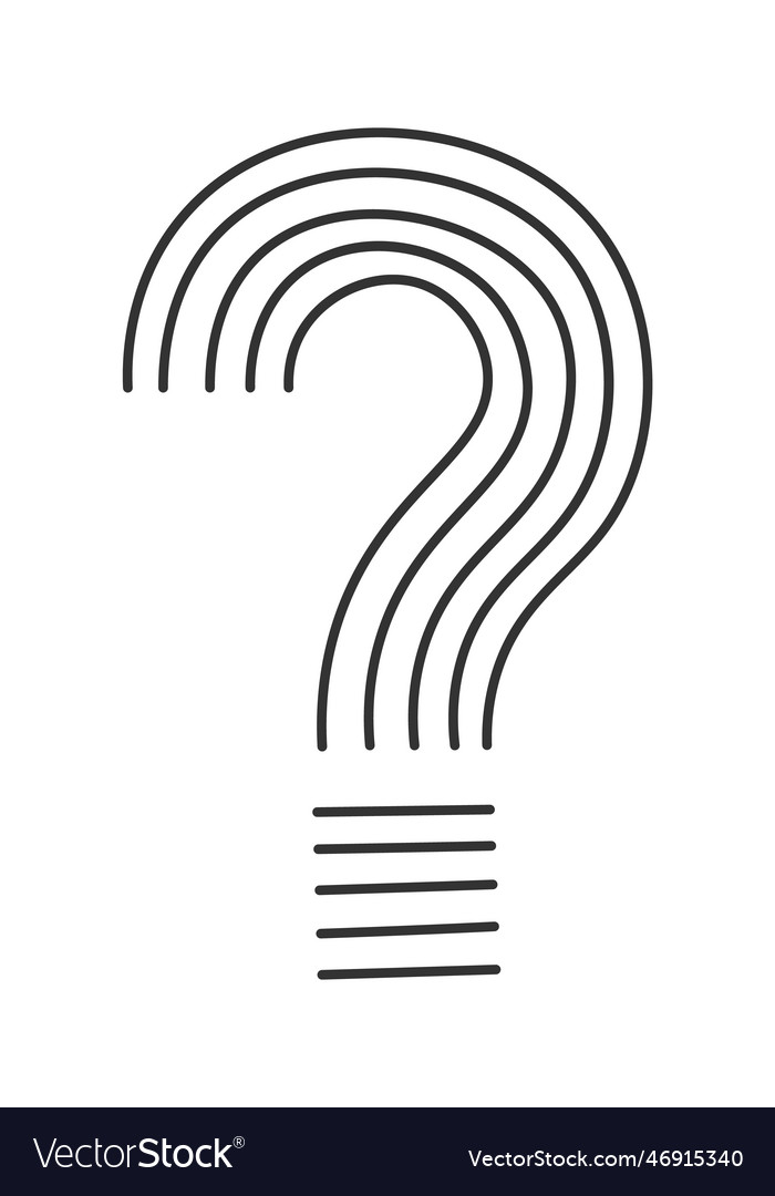 Comic question mark Royalty Free Vector Image - VectorStock